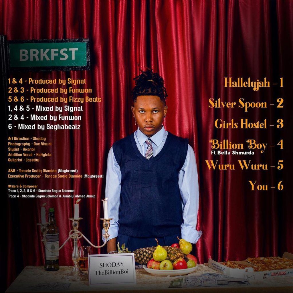 Emerging Artist Shoday Releases Debut EP "BRKFST" - The Upper Entertainment